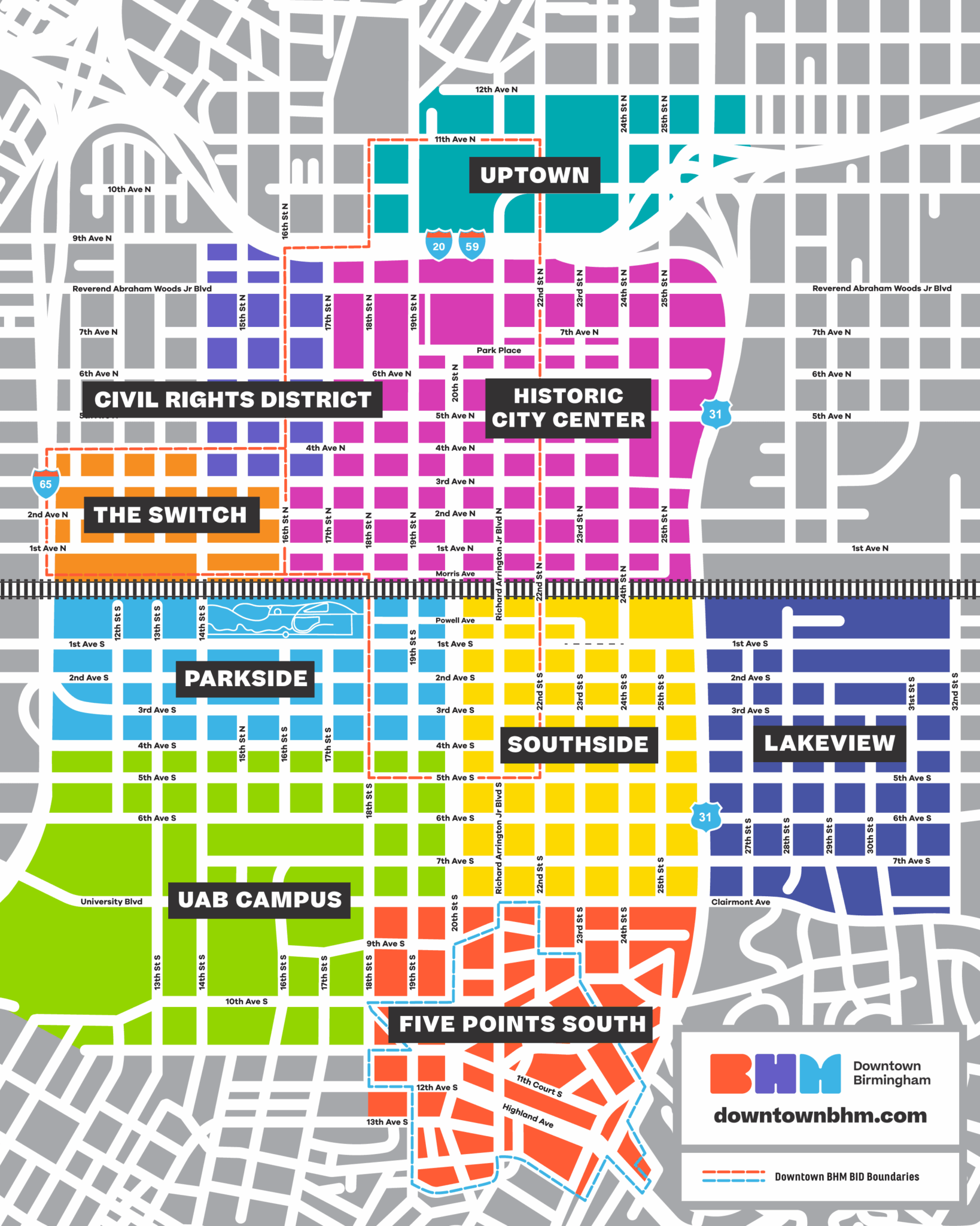 Getting to know Downtown BHM: A district-by-district guide – Downtown ...